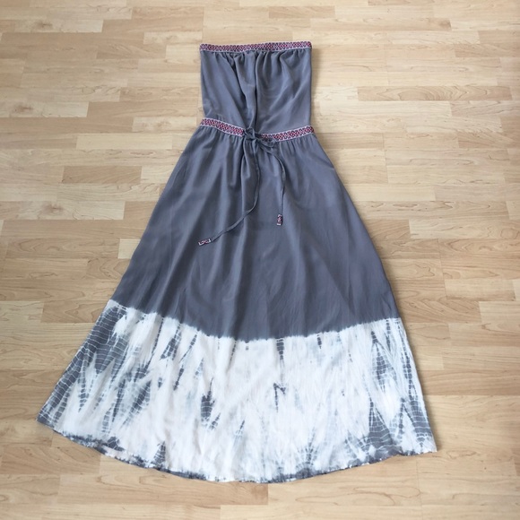 Gypsy 05 | Dresses | New Gypsy5 Cairo Gray Strapless Maxi Dress | Poshmark